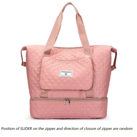 Bags | Travel Duffle Bag Pink Large Capacity | Poshmark